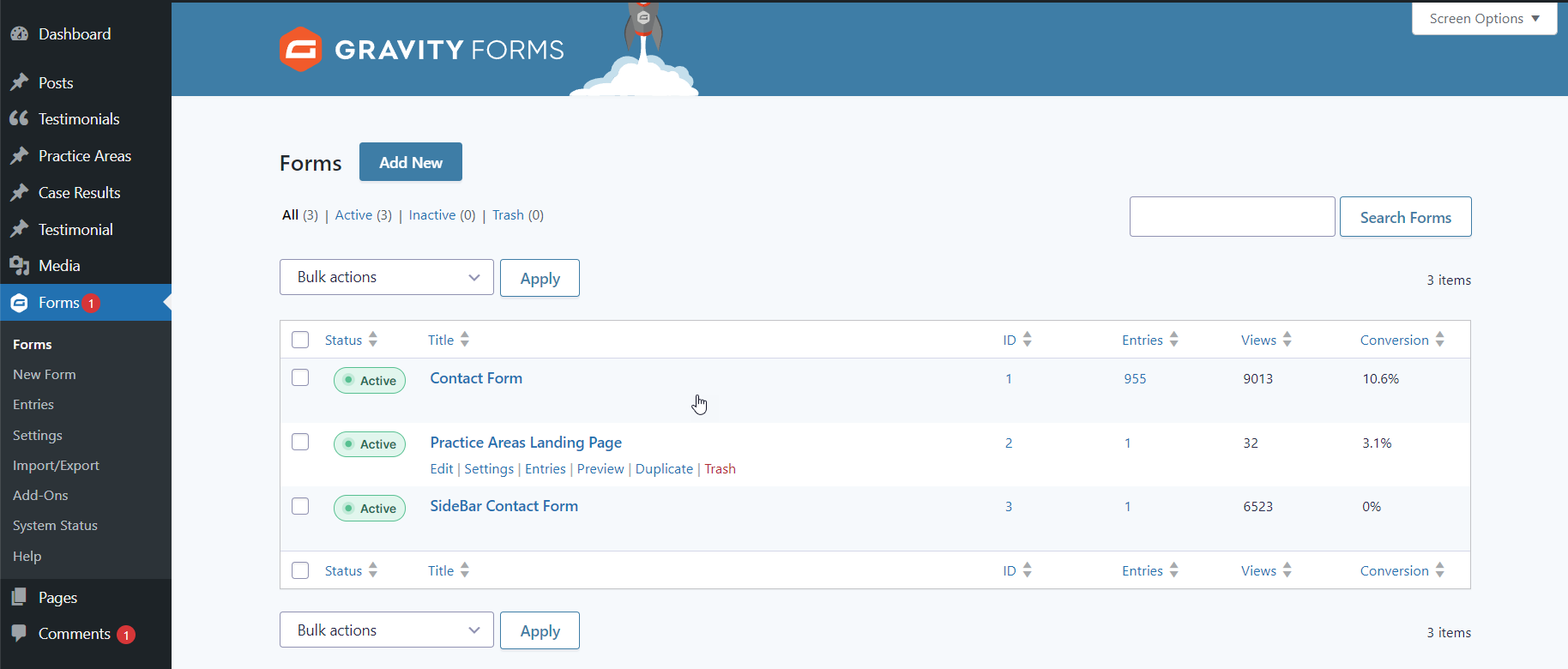 Gravity Forms Integration – Docket Launch