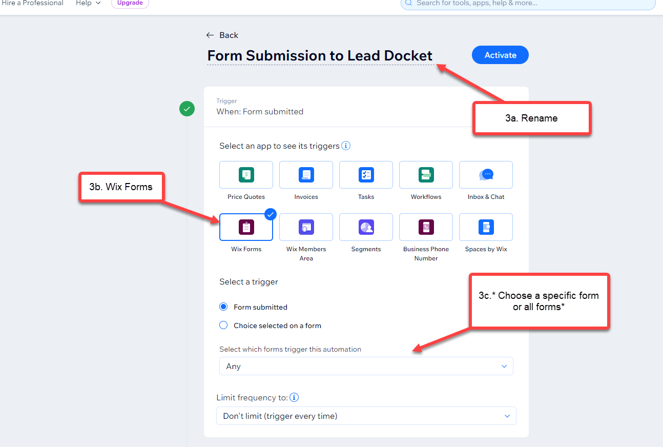 Wix Website Form Integration and TCPA Compliancy – Docket Launch