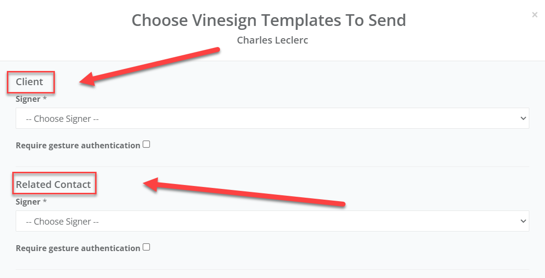 Creating Vinesign Templates for Lead Docket – Docket Launch