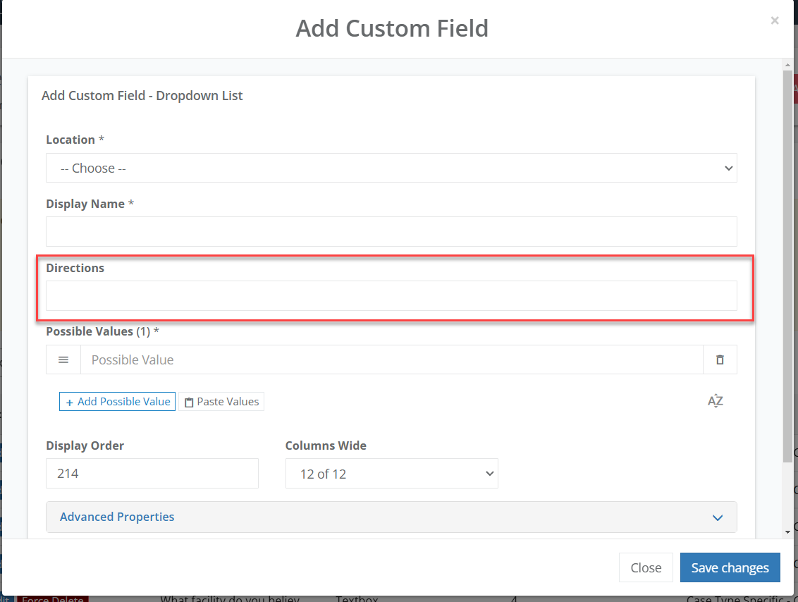 Lead Custom Fields - Adding / Editing / Removing – Docket Launch