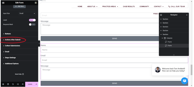 Elementor Forms Integration with Lead Docket – Docket Launch