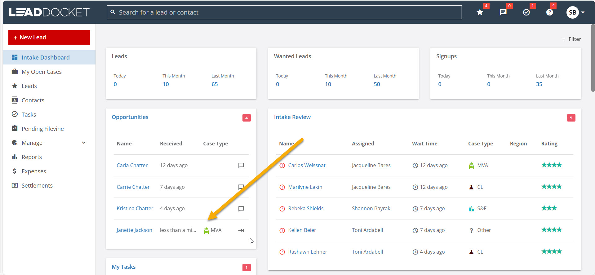 Lead Docket to Lead Docket Integration (Referral Sources) – Docket Launch
